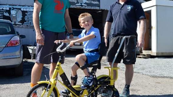 Ted goes ‘batty’ for his new bike | pembroke-today.co.uk