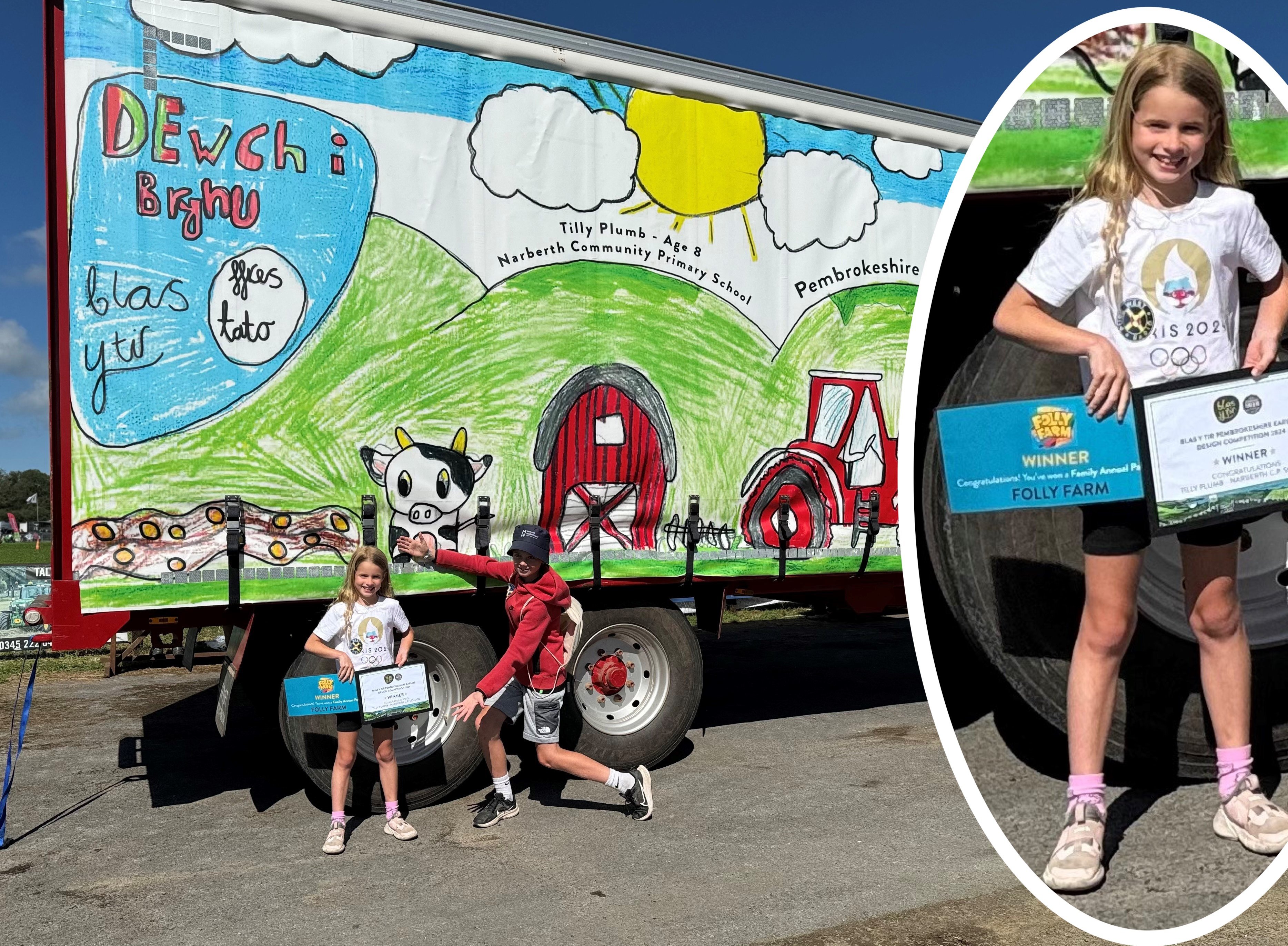 Narberth primary school pupil wins Blas y Tir design competition ...