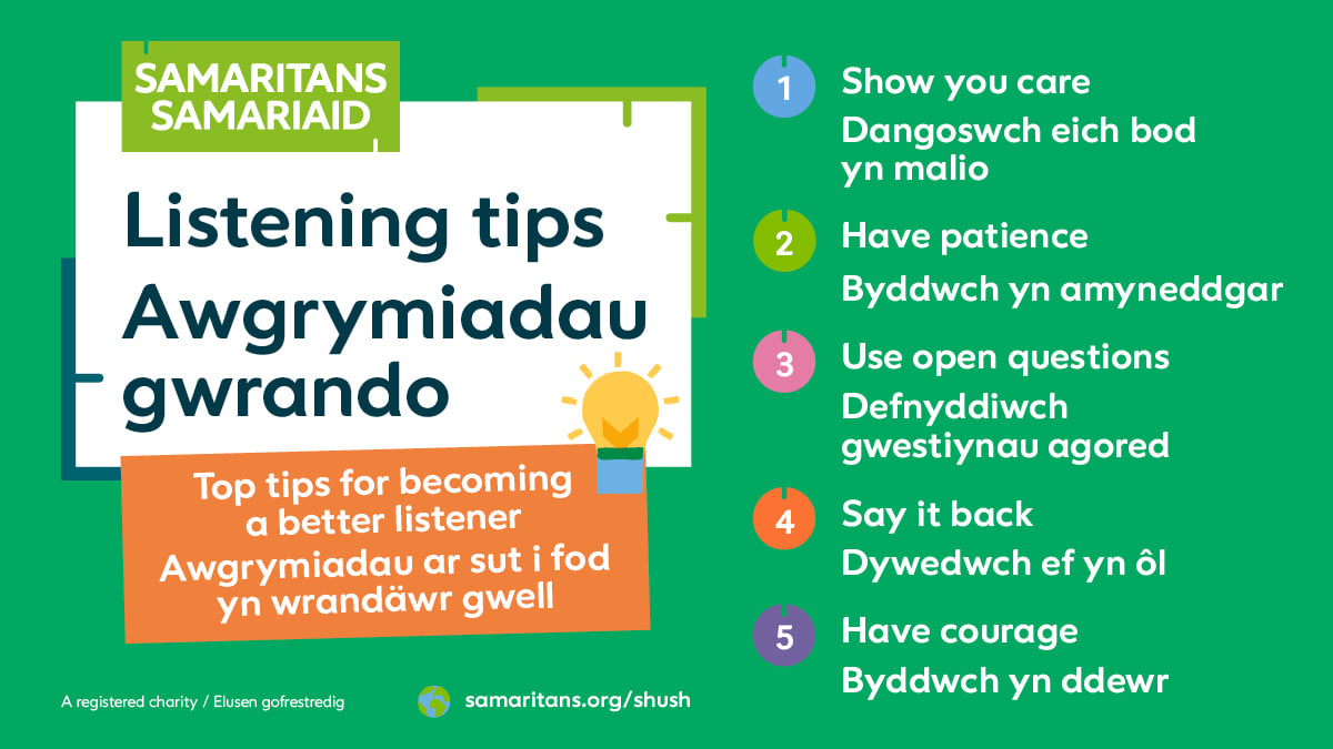 Samaritans Cymru challenges ‘men don’t talk’ myth | pembroke-today.co.uk