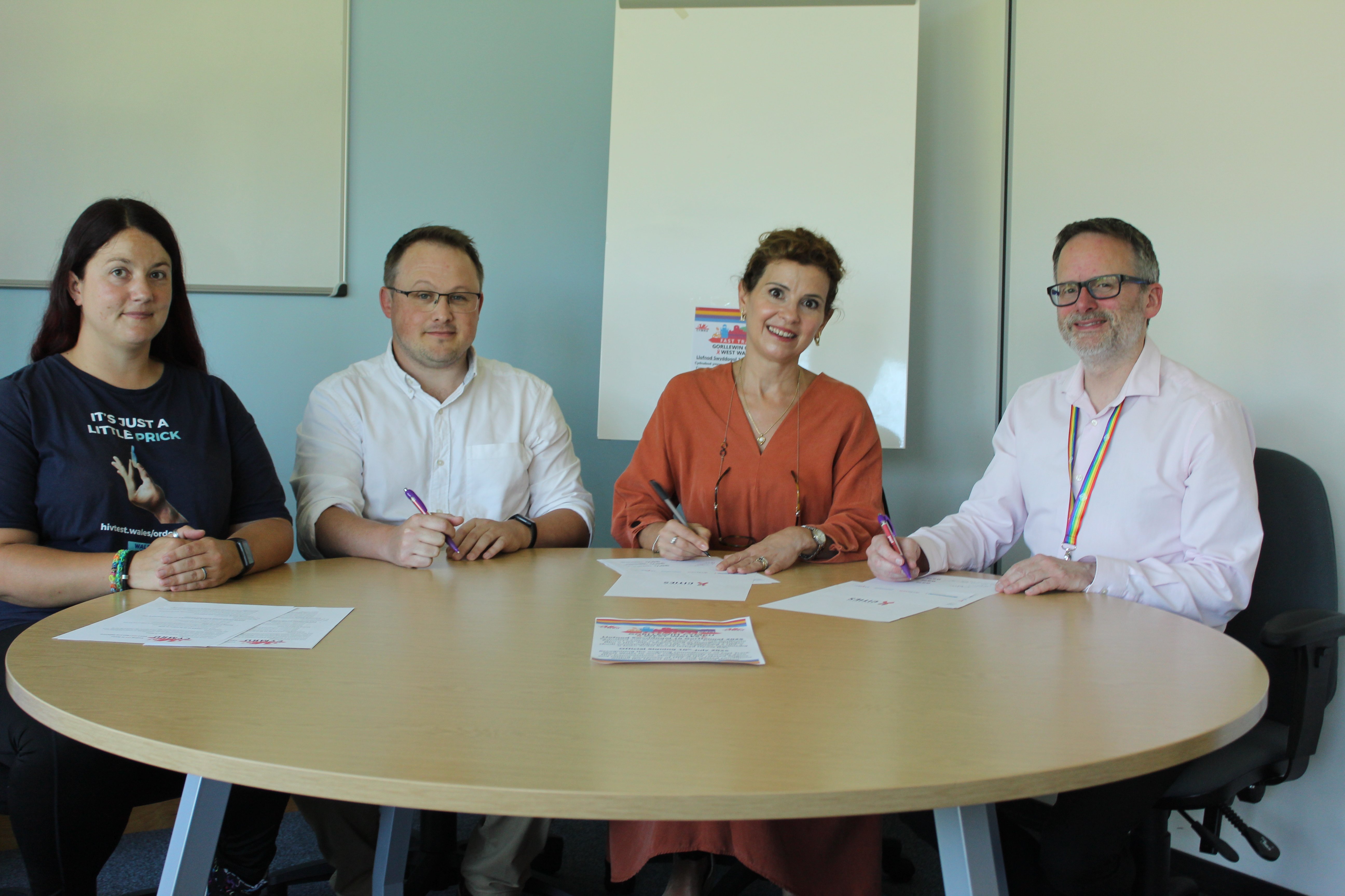 Hywel Dda signs pledge to work towards ending HIV transmission by 2030 ...